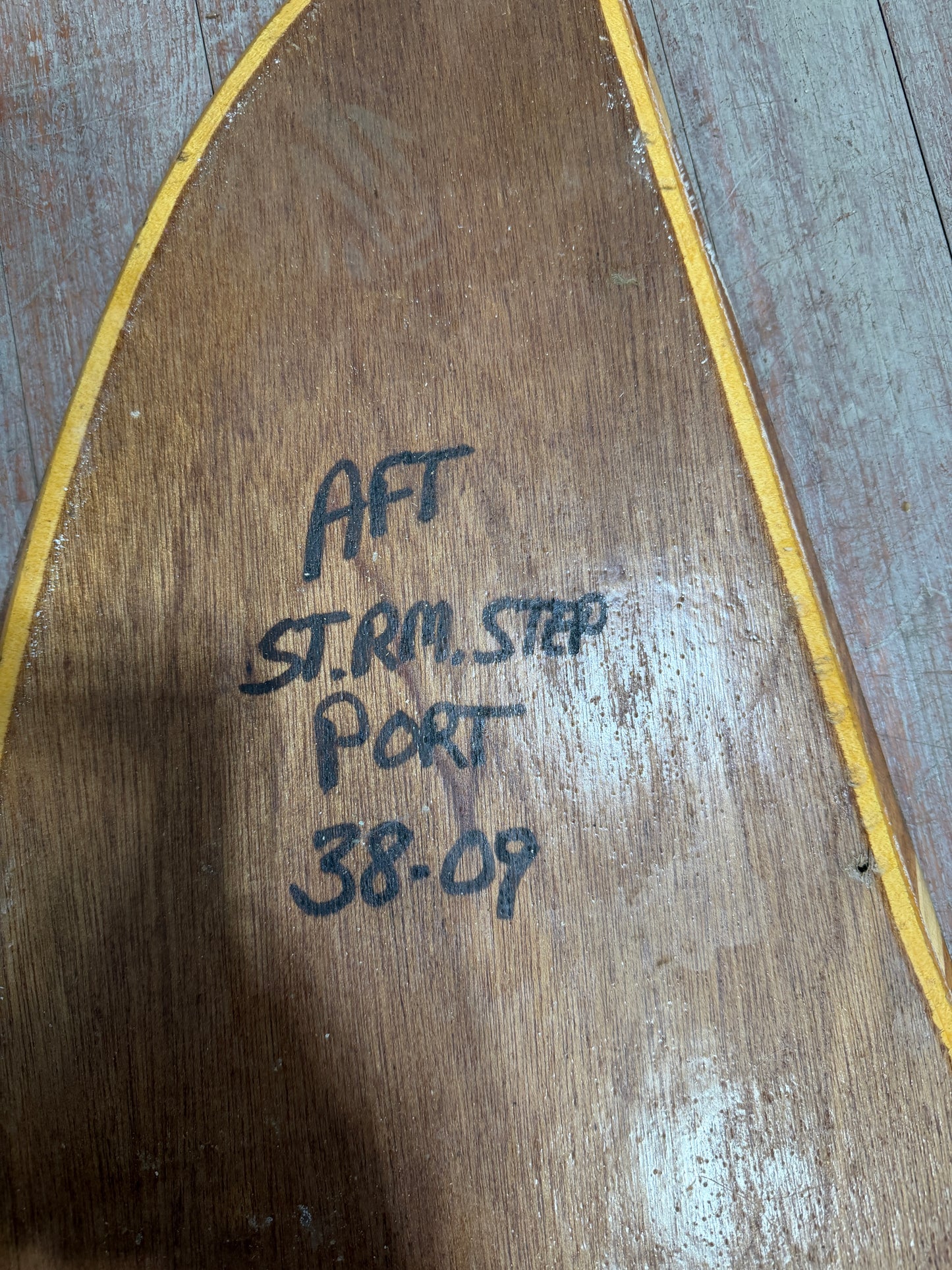 PAIR AFT. STEP PORT&STARBOARD SIDE Teak & Holly Wood- Catalina Morgan ...