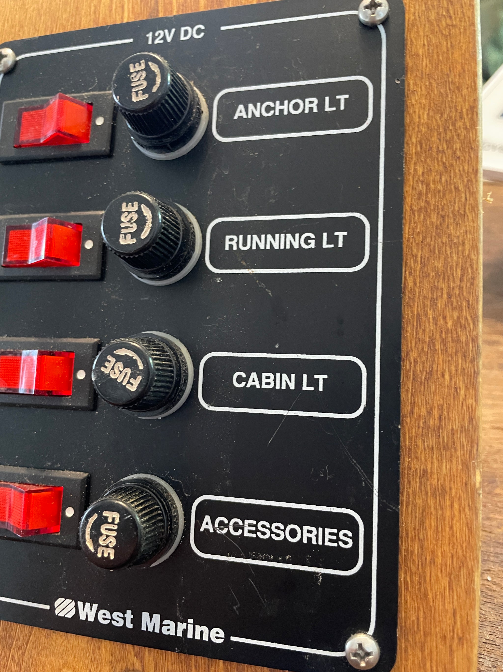 West Marine 12V DC 4 Fuse Panel – Sailboat Parts