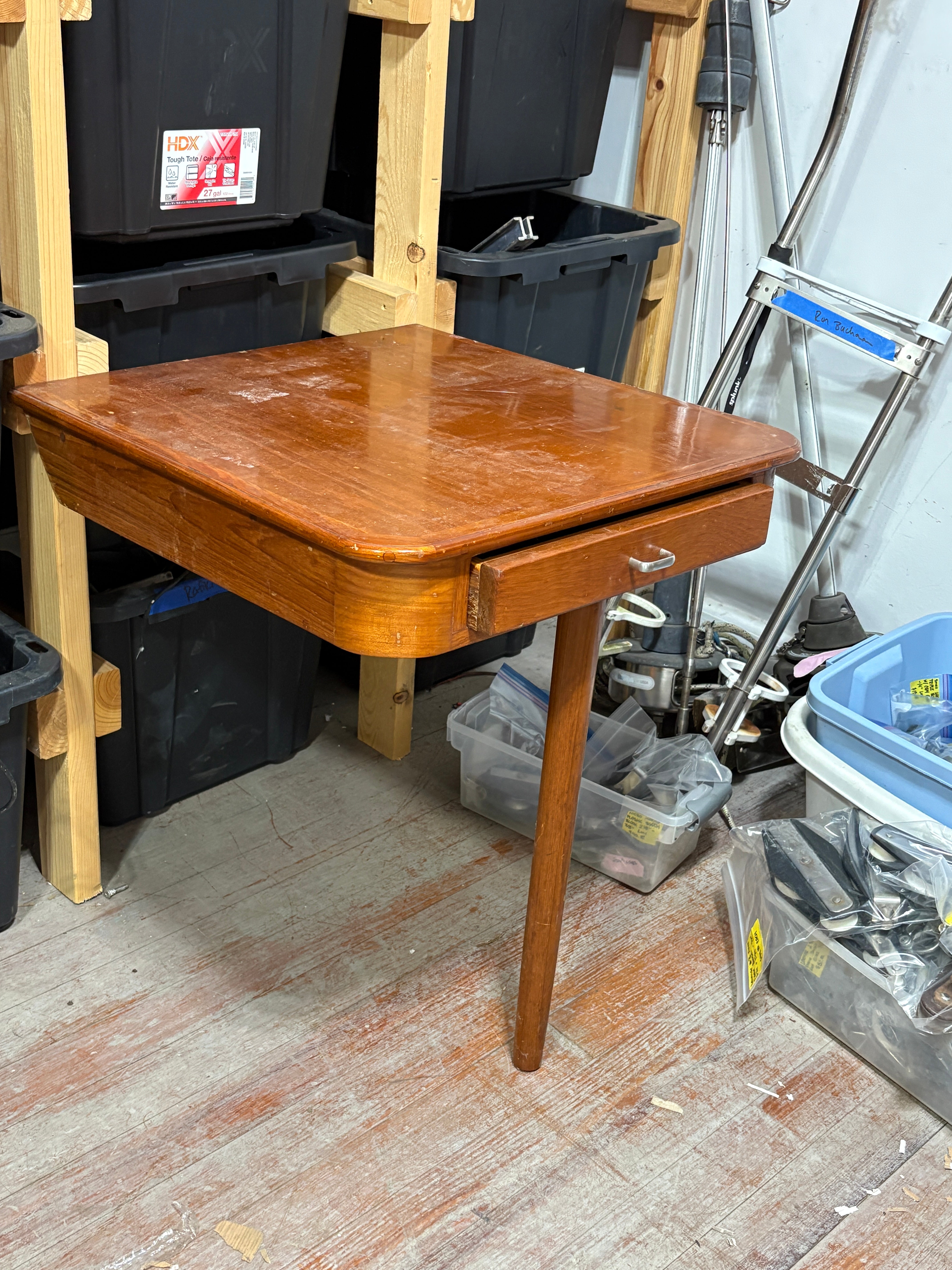 Teak Chart Table from Morgan 38 #273 – Sailboat Parts