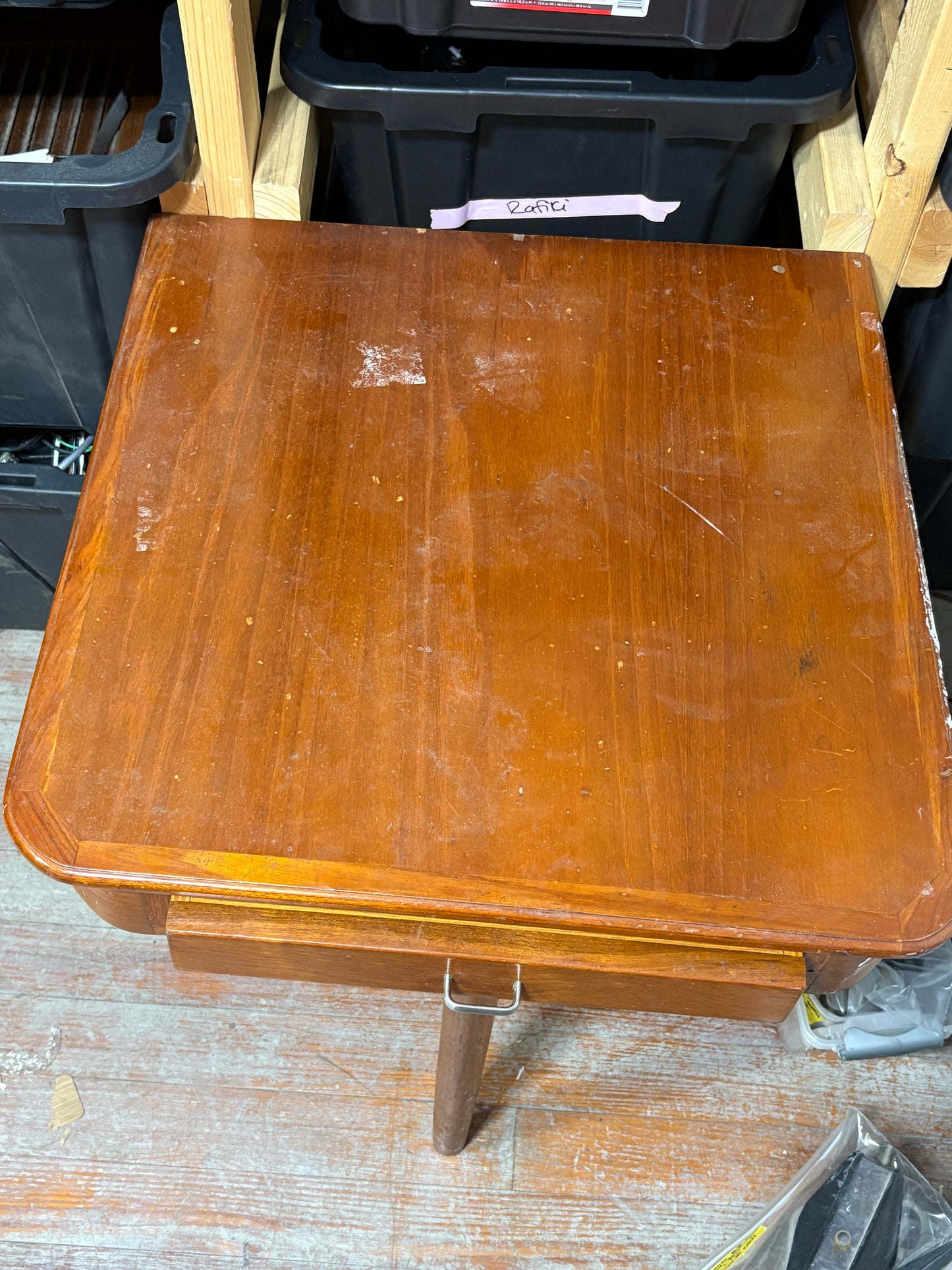 Teak Chart Table from Morgan 38 #273 – Sailboat Parts