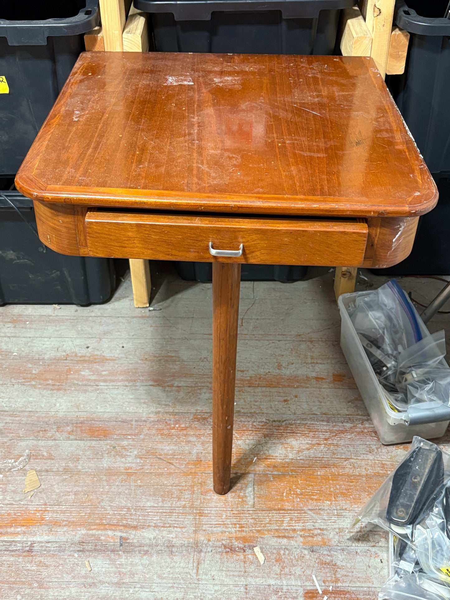 Teak Chart Table from Morgan 38 #273 – Sailboat Parts