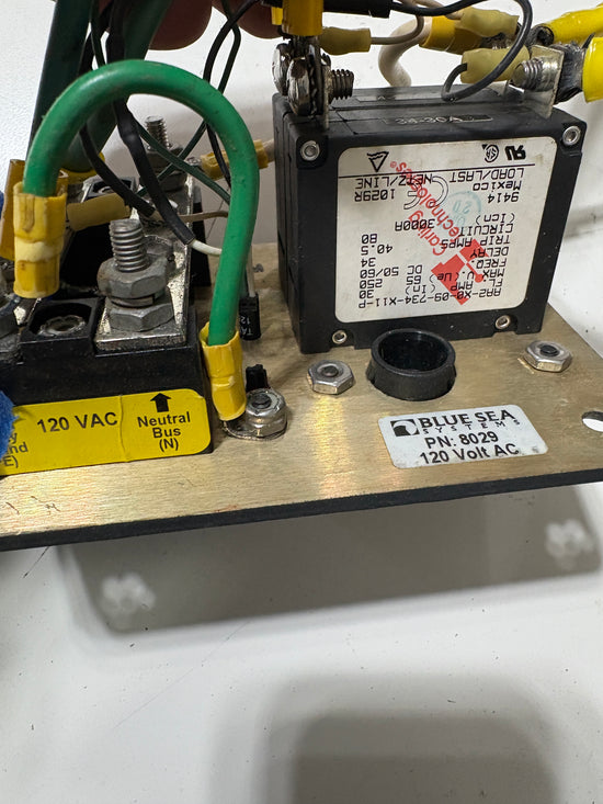 Blue Sea System 120 Volt Panel 2 switch – Sailboat Parts