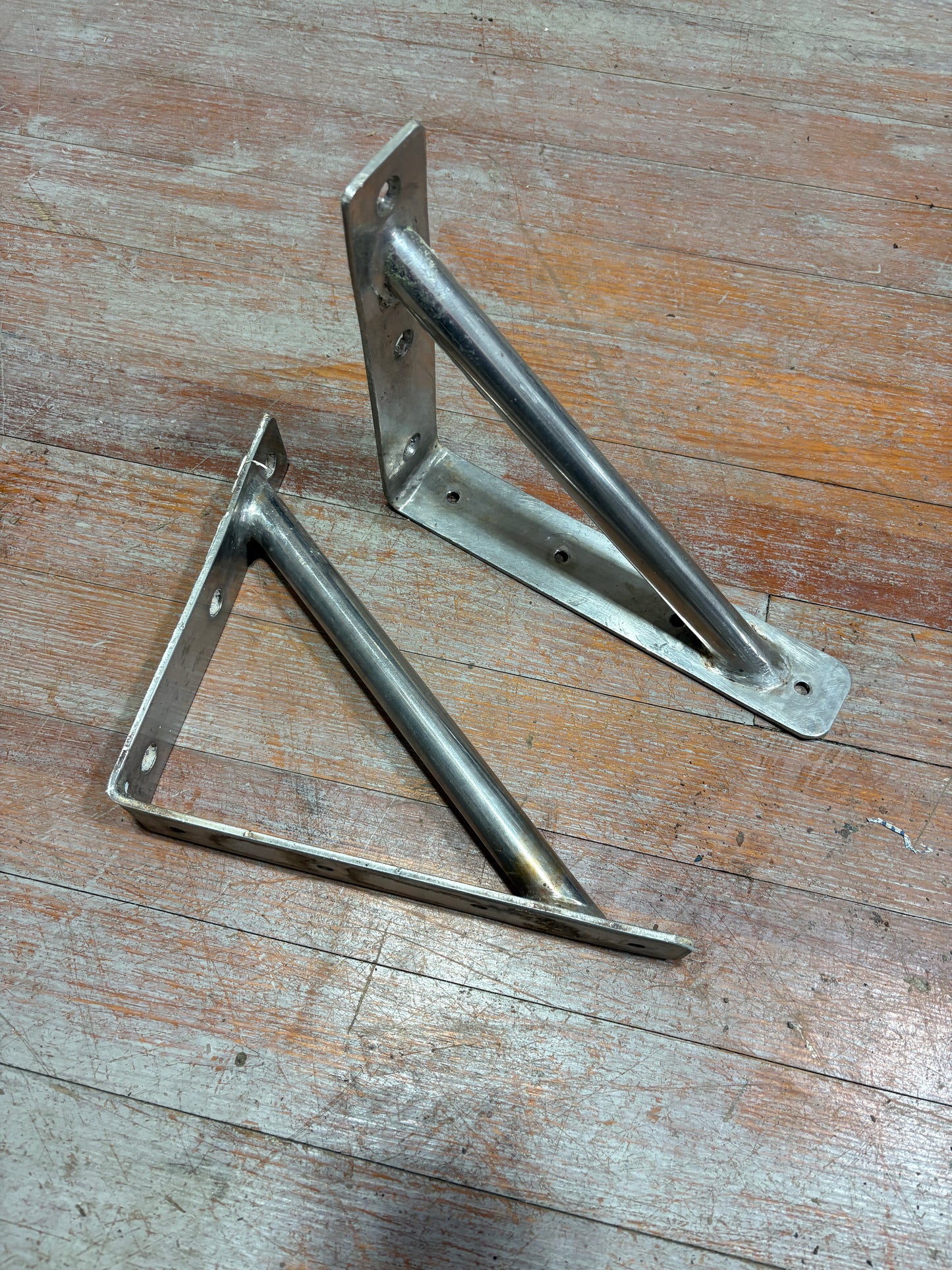 Heavy Duty Stainless Steel Brackets Pair – Sailboat Parts