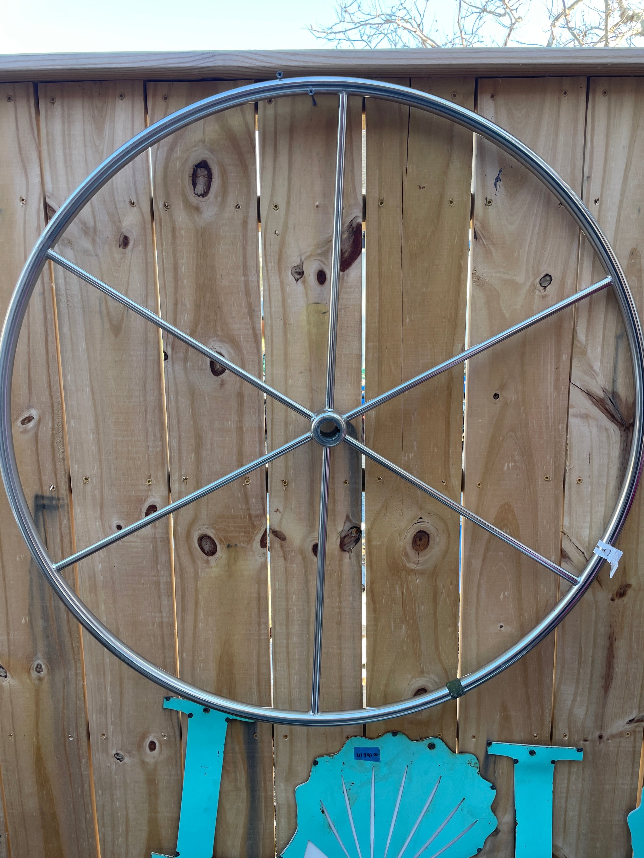 36" Stainless Steel Edson Destroyer Wheel w 1" keyed shaft – Sailboat Parts